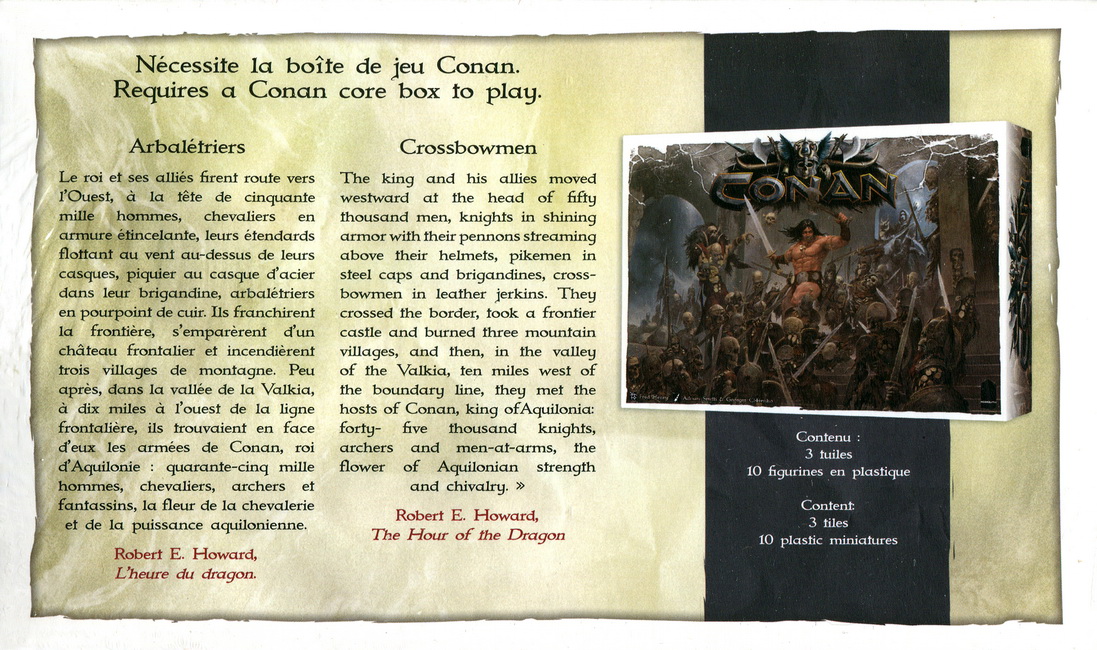 Conan: Crossbowmen, expansion | Simtasia