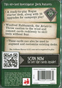 Winifred Habbamock Investigator Starter Deck (Arkham Horror The Card ...