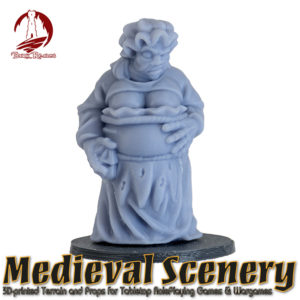 Sea Hag (Treasure Island 3D print, resin) | Simtasia