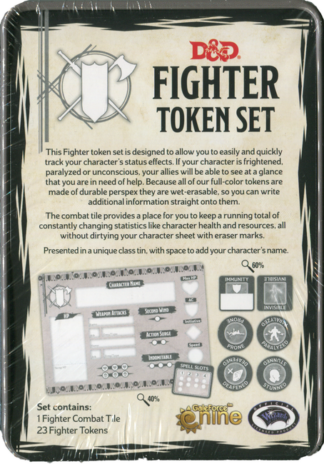 D&D 5th Fighter Token Set (23 Tokens & Combat Tile) | Simtasia