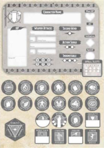 D&D 5th Fighter Token Set (23 Tokens & Combat Tile) | Simtasia