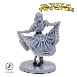 Zingaran Dancer 02 (A Tale of Two Cities 3D print, resin) | Simtasia