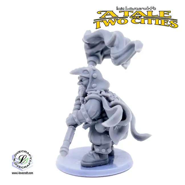 Dwarf Plague Doctor (A Tale of Two Cities 3D print, resin) | Simtasia