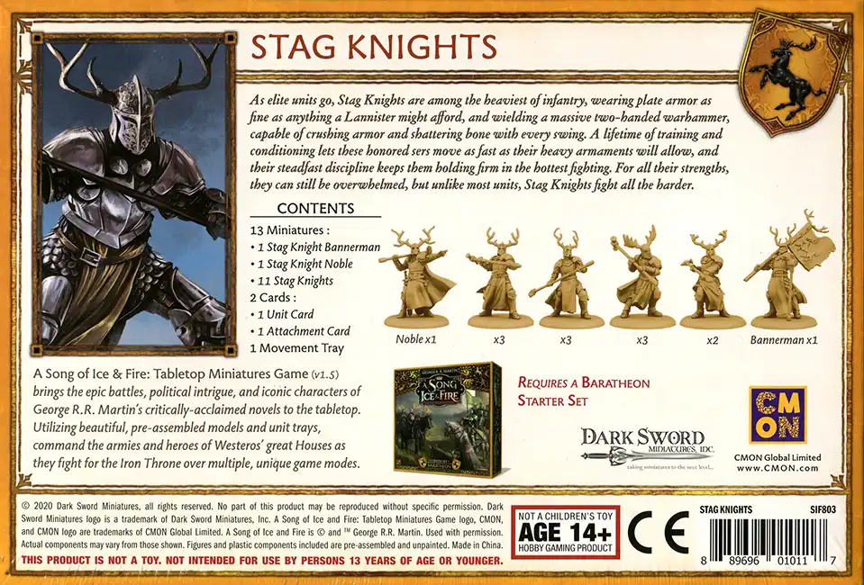 Stag Knights (A Song of Ice & Fire Miniatures game expansion) | Simtasia