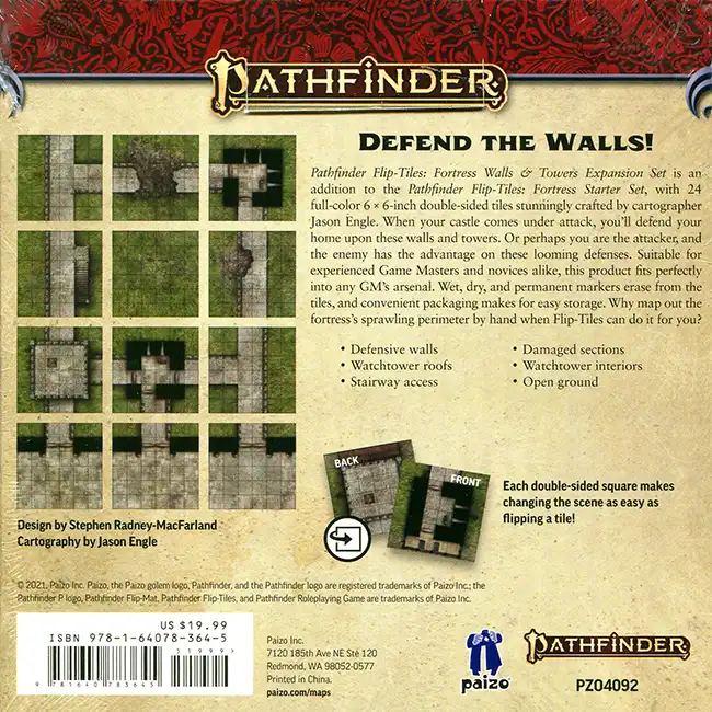 Pathfinder Flip-Tiles: Fortress Walls & Towers Expansion | Simtasia