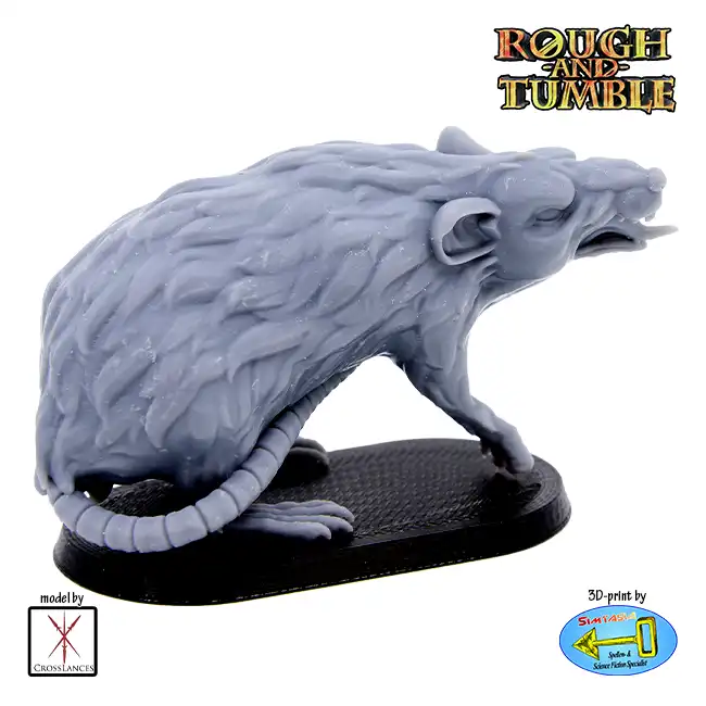 Giant Rat 2 (resin 3D print) | Simtasia