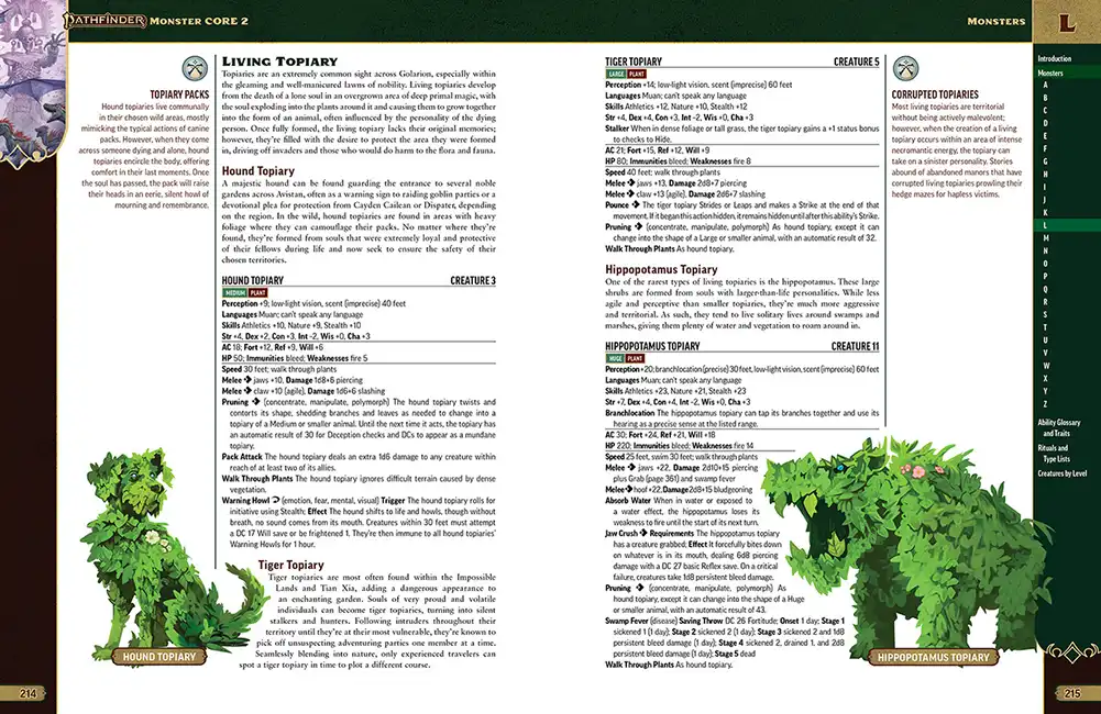 Pathfinder Monster Core 2 Rulebook 2nd Ed. | Simtasia